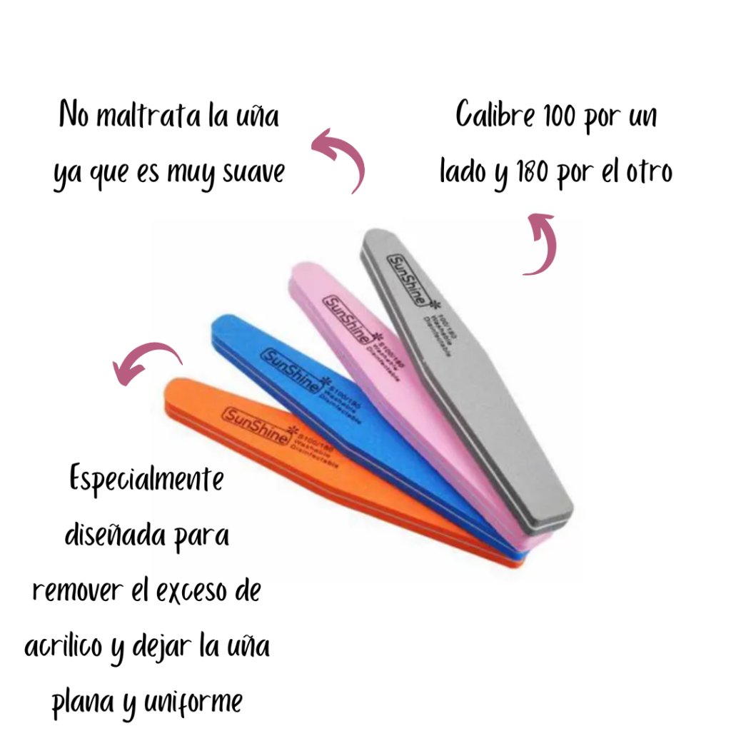 Lima Sponge para uñas en acrílico - Kroma Space