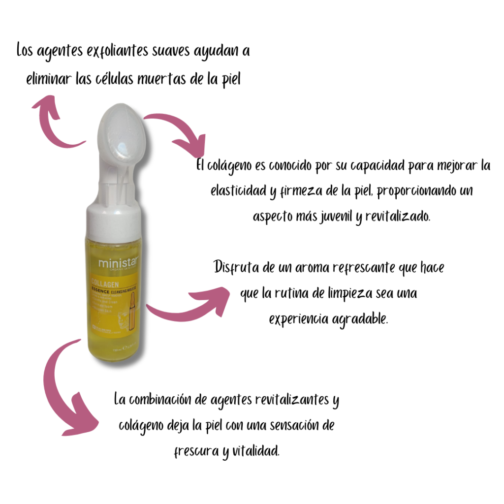 Espuma facial limpiadora antiarrugas con Colágeno - Kroma Space