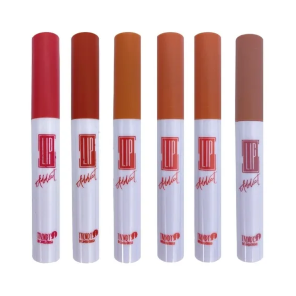 Kit X6 Labiales Mate A Prueba De Agua Kroma Space