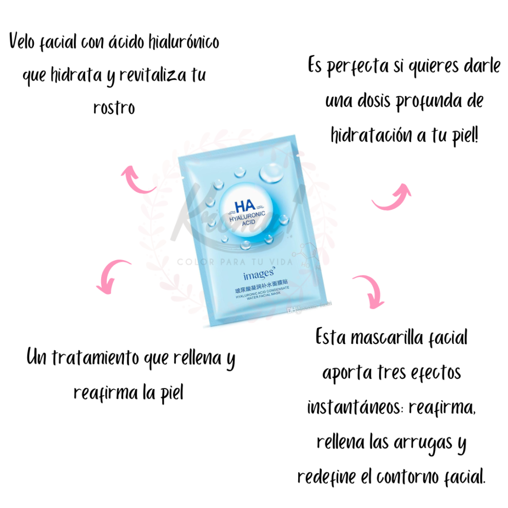 Mascarilla En Velo Con Acido Hialuronico Blue Images Kroma Space