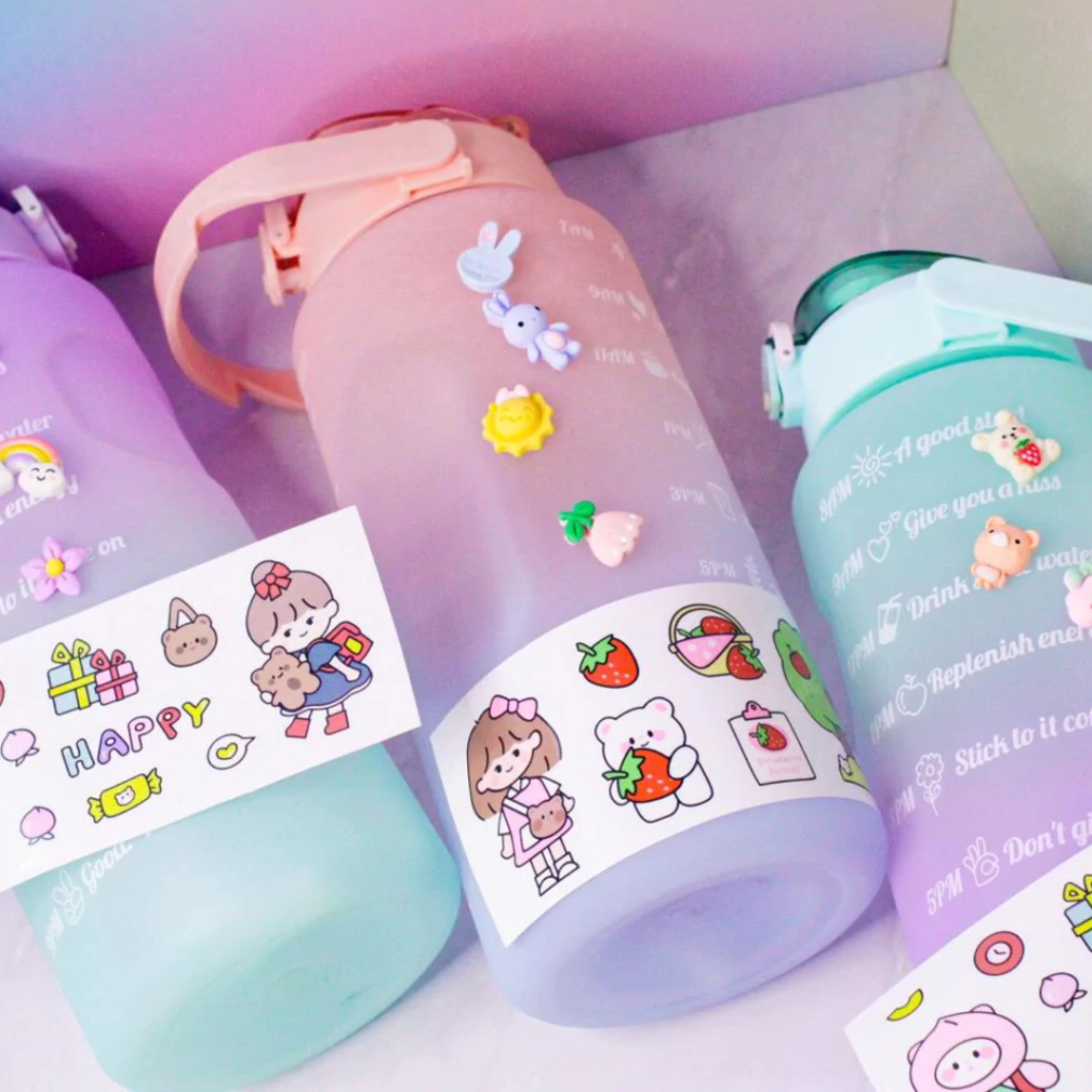 Termo motivacional 2 litros + stickers+ pines - Kroma Space