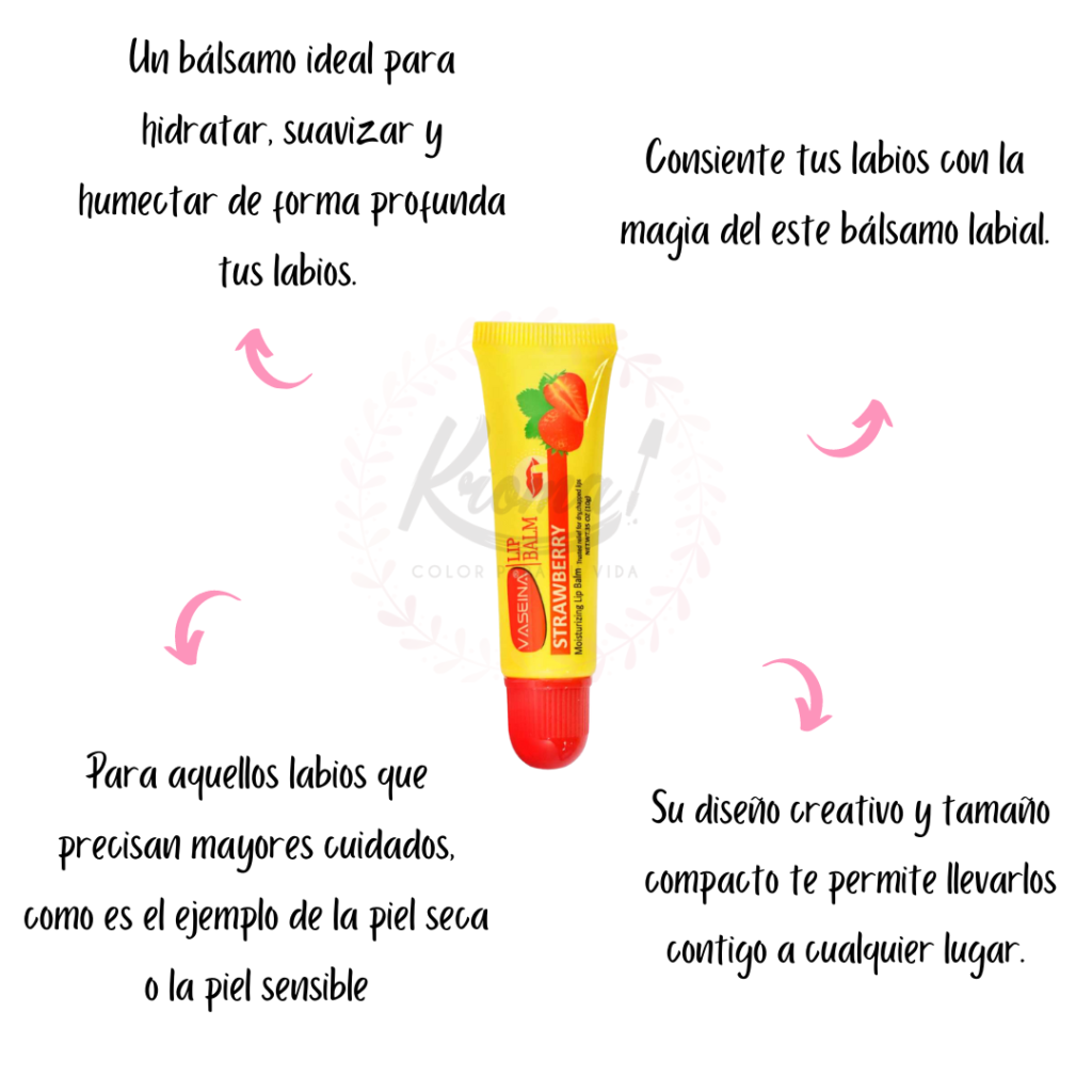 Lip balm liquido alta hidratación fresas - Kroma Space