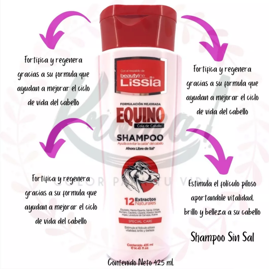 Shampoo anticaída Equino 425ml Lissia - Kroma Space