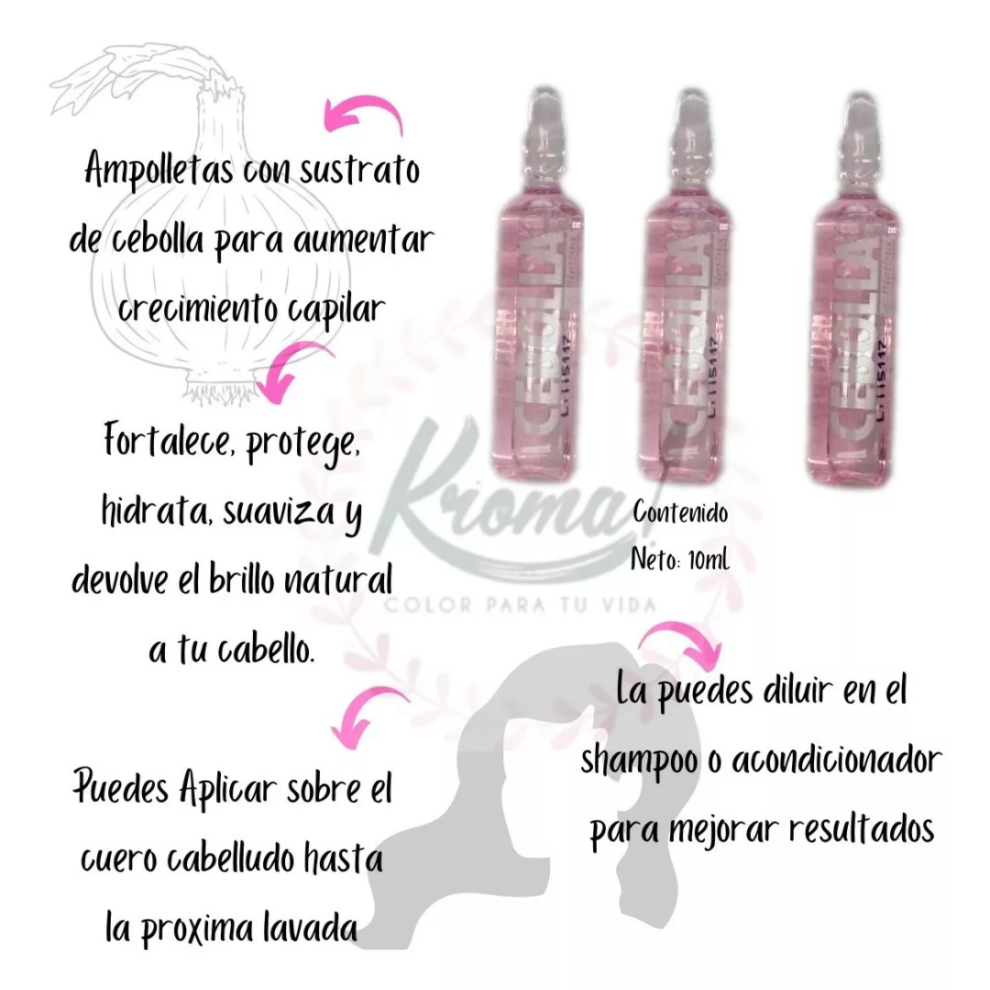 Ampolleta Reparación Intensiva Extracto de Cebolla - Kroma Space