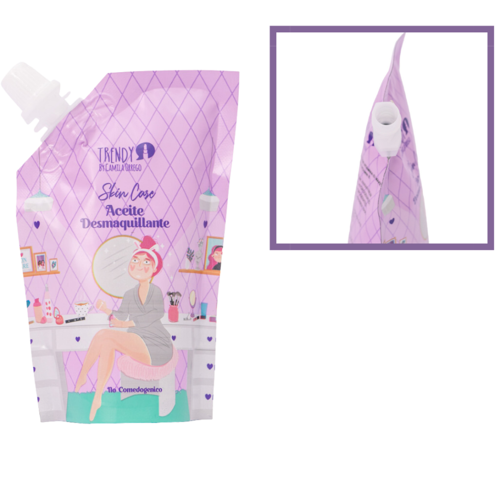 Doy pack aceite desmaquillante trendy sachet 100 ml - Kroma Space