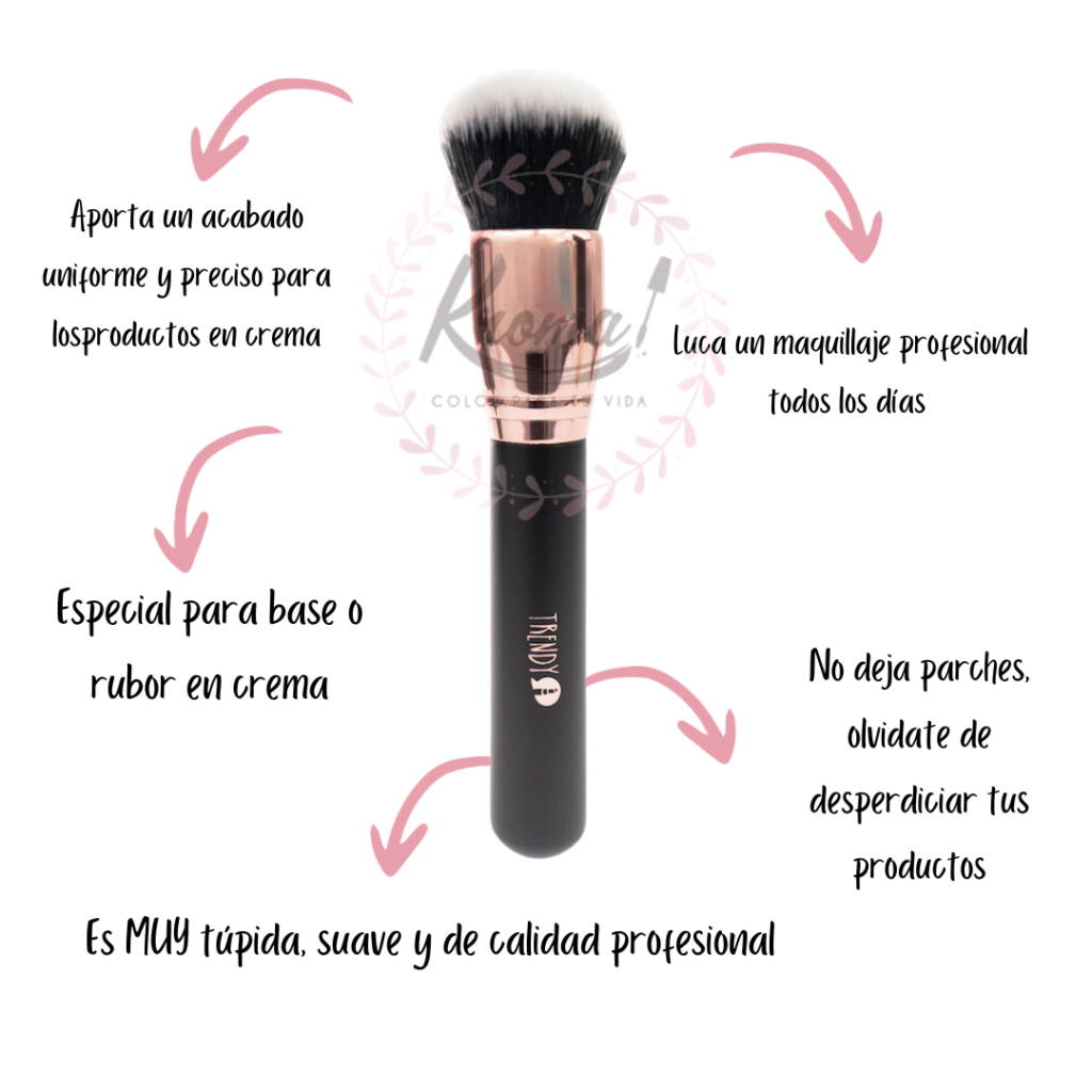 Brocha Profesional para Base Trendy - Kroma Space