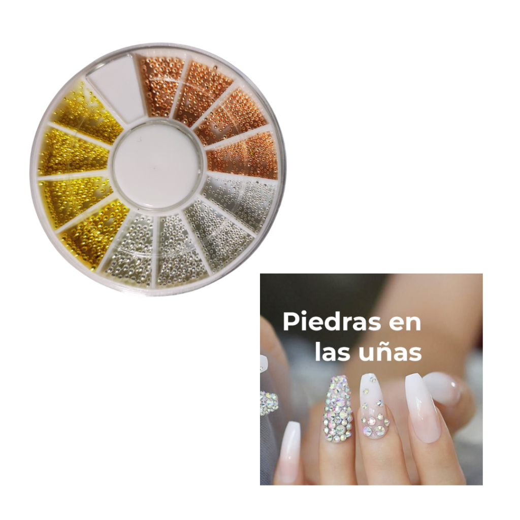 Rueda de gemas para uñas x4 surtidas - Kroma Space