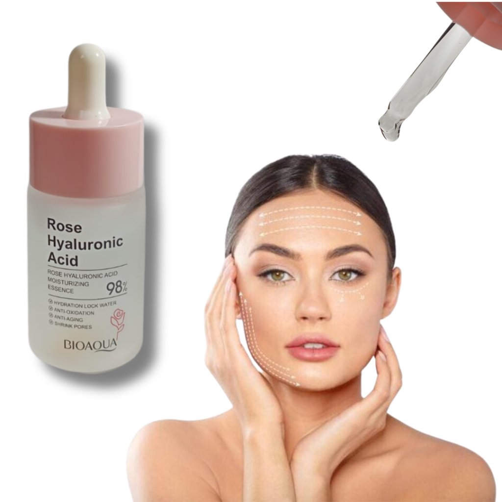 Serum rejuvenecedor hialuronico y rosas Bioaqua - Kroma Space