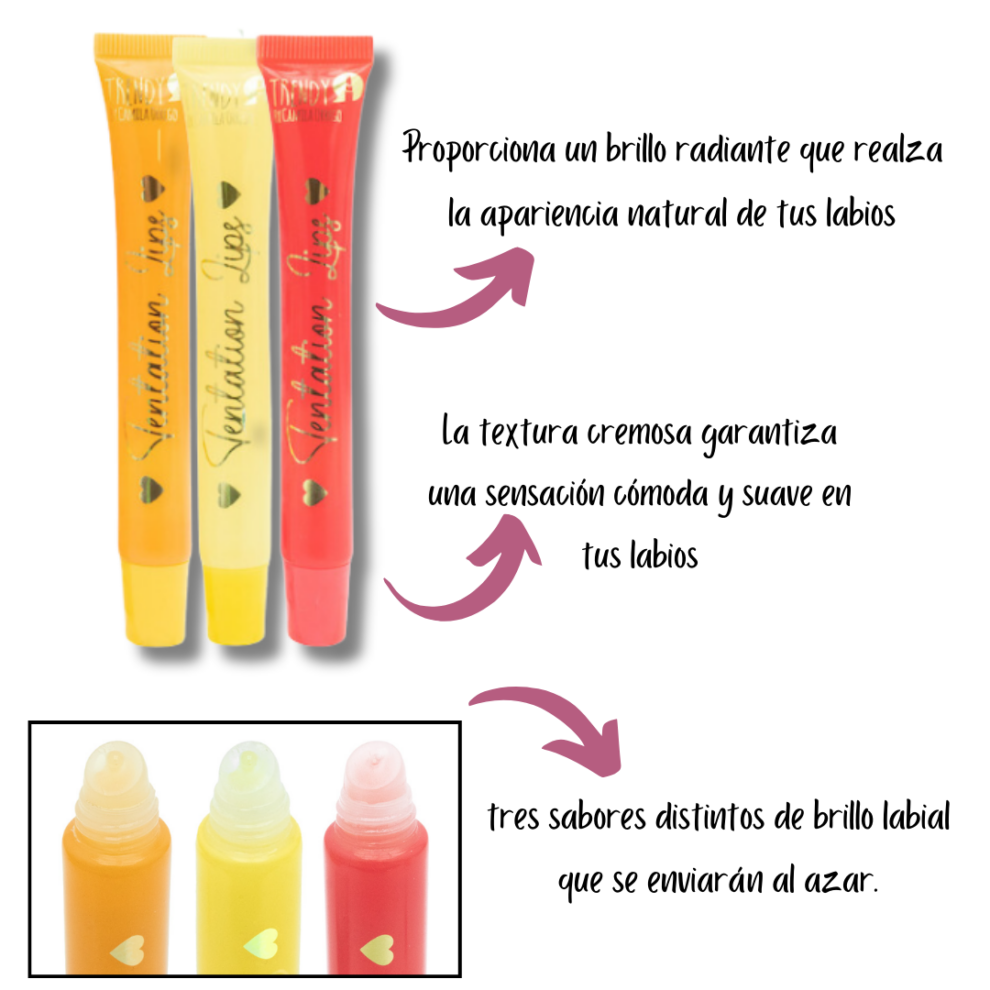 Brillo Humecta Labios Resecos Trendy - Kroma Space