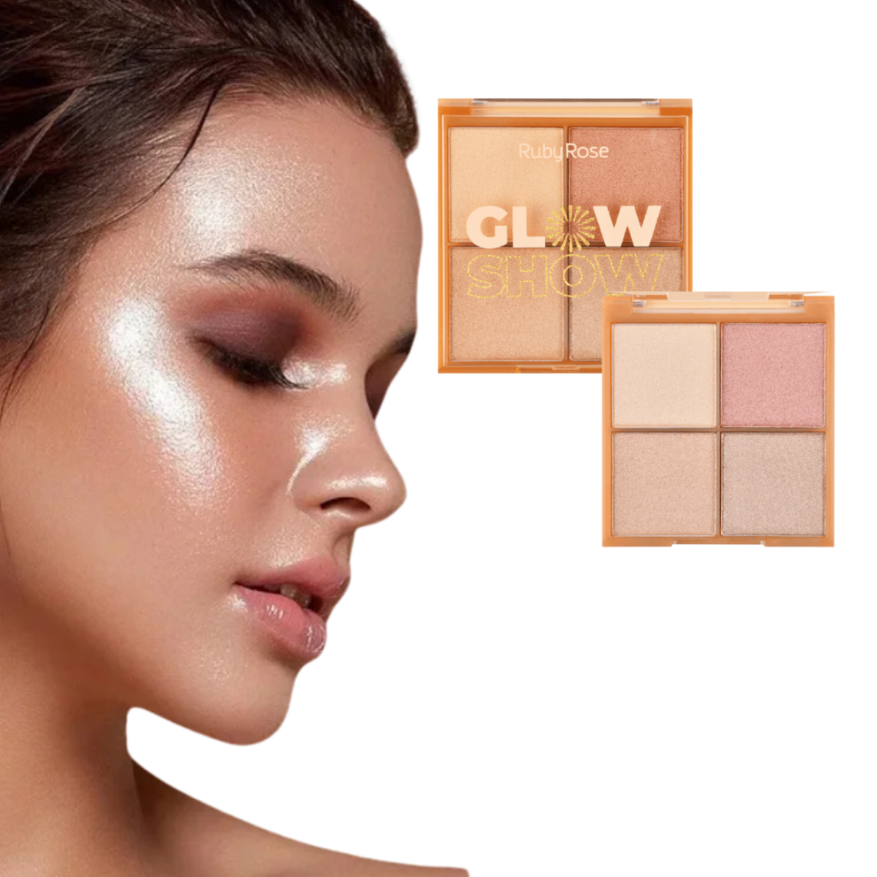 Paleta de Iluminador Glow Ruby Rose - Kroma Space