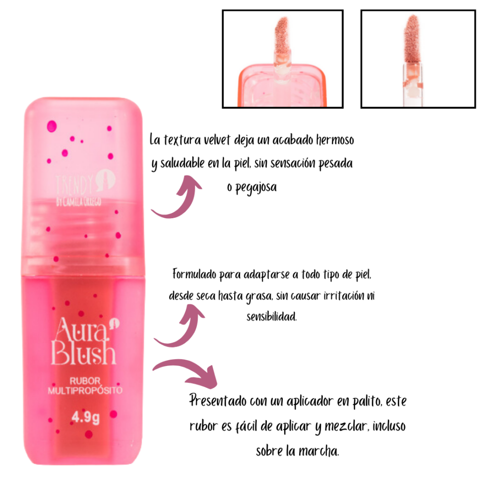 Rubor en crema Aura Blush Trendy - Kroma Space