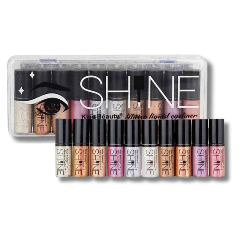 Kit x10 Delineadores Glitter metalizados para ojos - Kroma Space