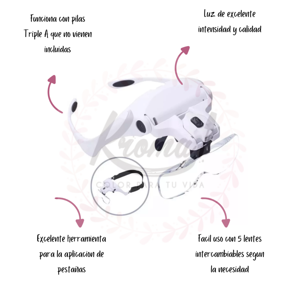 Lupa para spa de pestañas pelo a pelo Optivisor - Kroma Space