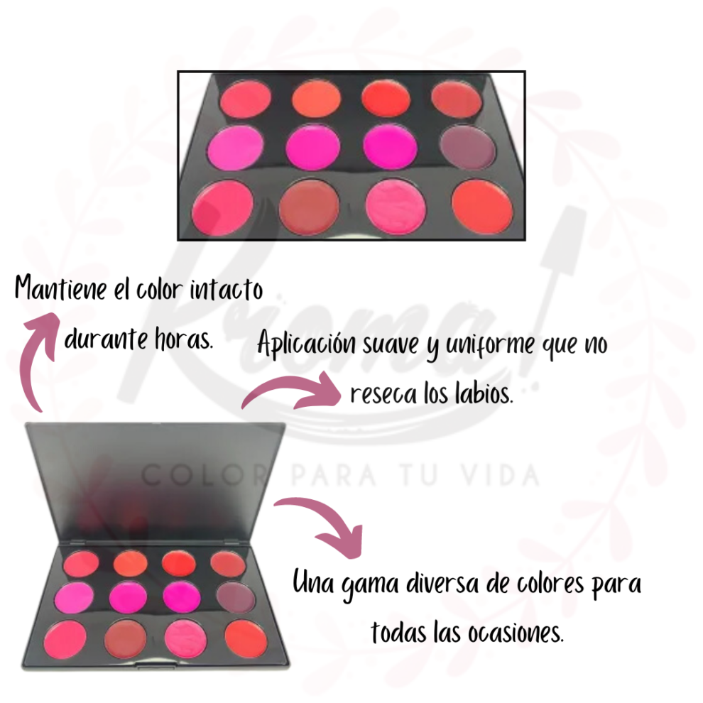 Paleta de Labiales DolceBella Profesional - Kroma Space