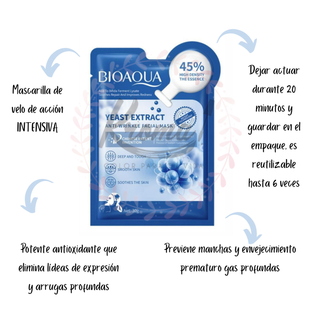 Mascarilla Acción Intensiva Antiedad Bioaqua - Kroma Space
