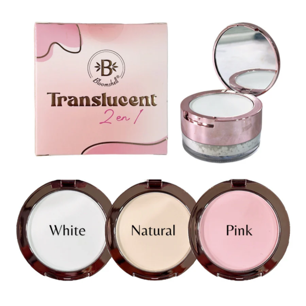 Mini Polvos Sueltos y Compactos 2 en 1 Bloomshell - Kroma Space
