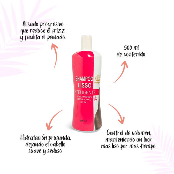 Shampoo Lisso Inteligente Herbacol 500 ml - Kroma Space