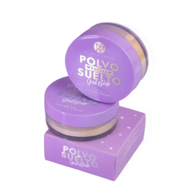 Polvos sueltos con espejo chica purpure - Kroma Space