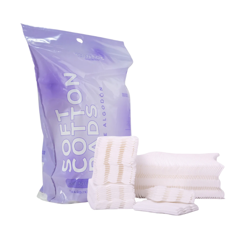 Soft cotton pads Montoc x50 algodones - Kroma Space