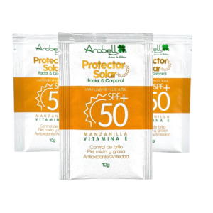 sachet protector solar con color spf 50 AROBELL 10g - Kroma Space